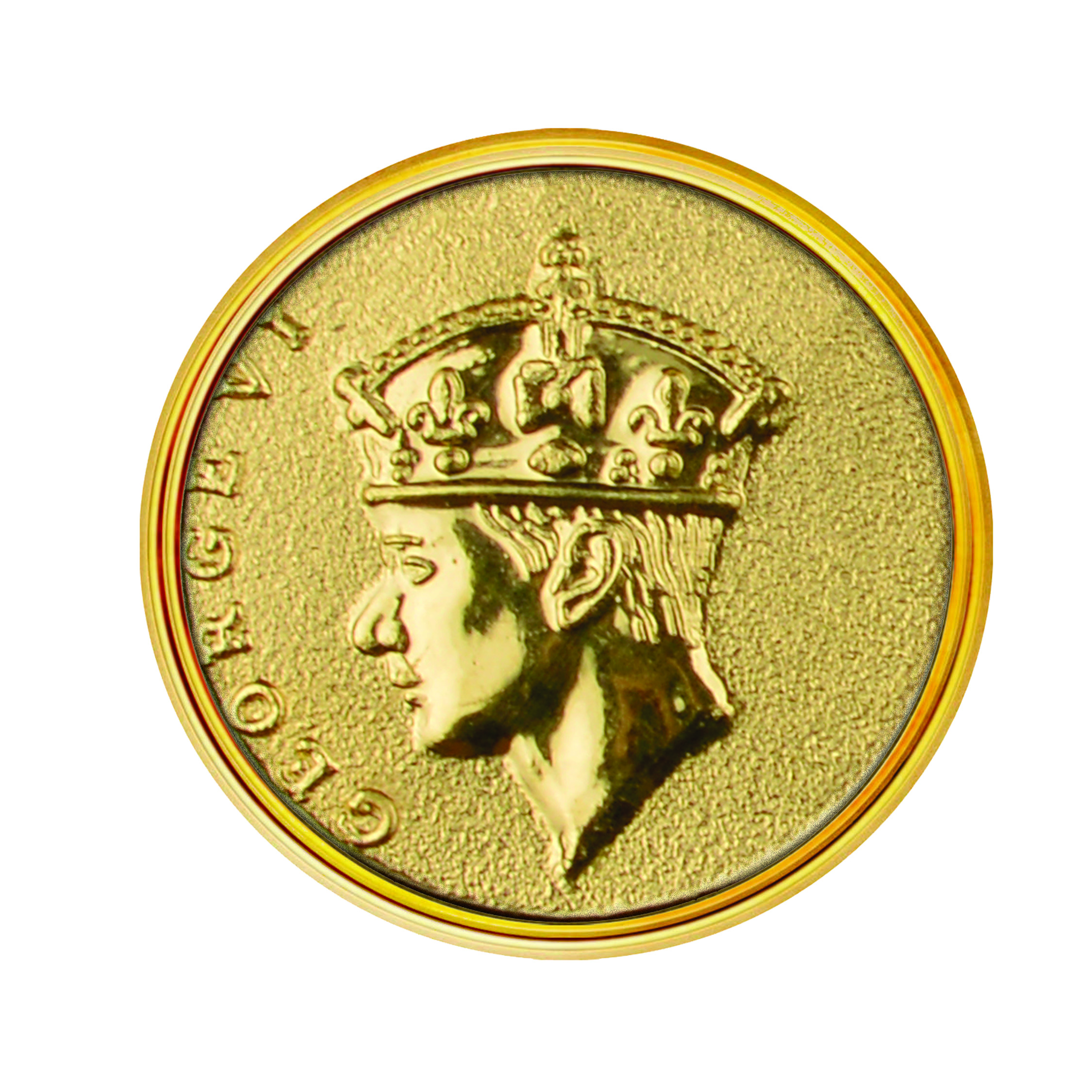 King George Gold Coins 250 mg 24 Karat 995 Fineness